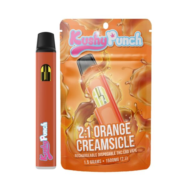 Orange Creamsicle | Disposable Vape | 1.5g | Kushy Punch | Comm Ave Canna