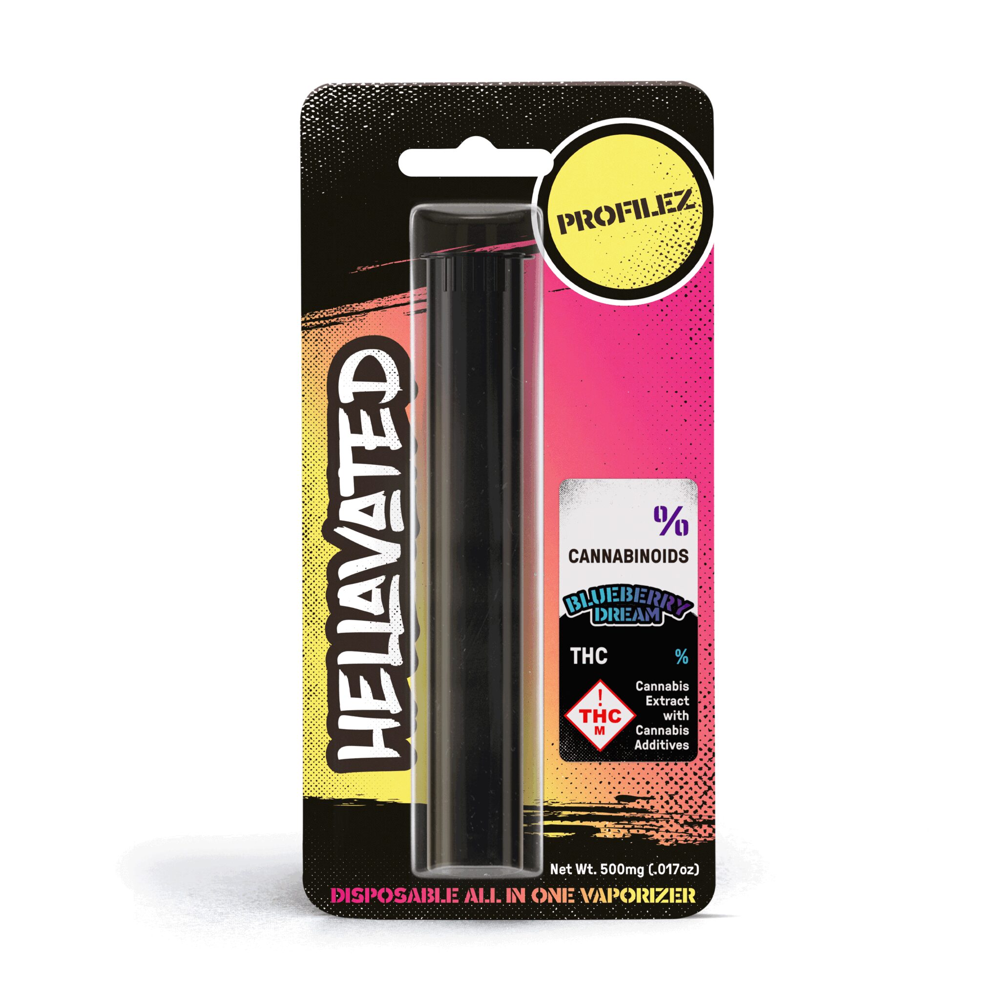 Blueberry Dream | Disposable Vape | .5g | Hellavated | Comm Ave Canna
